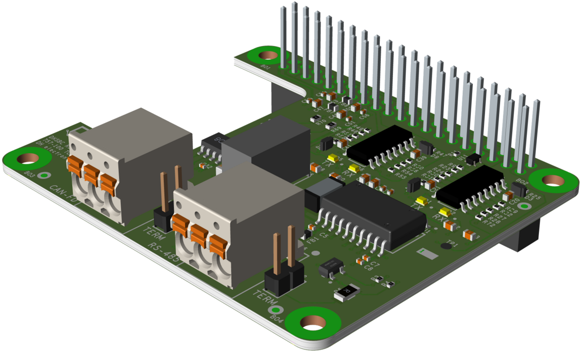DH electronics: DHSBC RS-485 CAN Shield