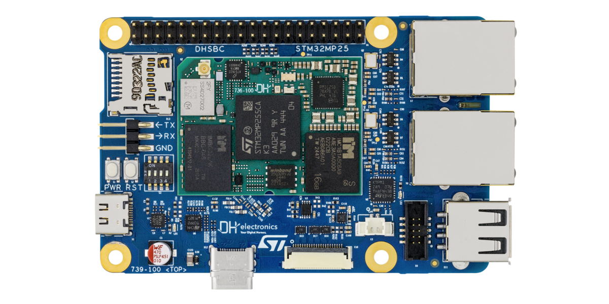 DH electronics: Now available: DHCOS STM32MP2 & DHSBC STM32MP255C